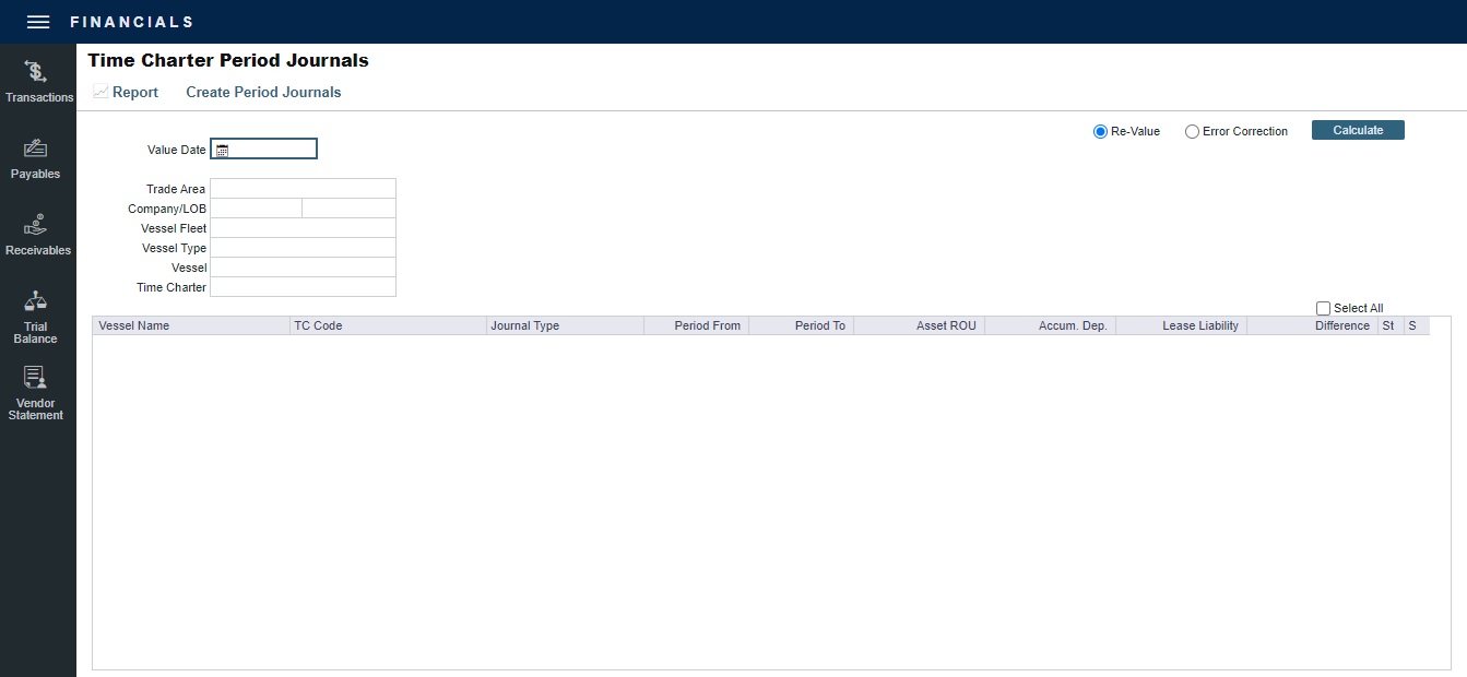 IMOS - Time Charter Period Journals